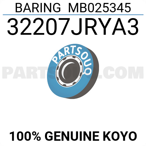 BARING MB025345 32207JRYA3 | KOYO Parts | PartSouq
