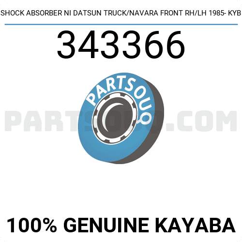 SHOCK ABSORBER NI DATSUN TRUCK/NAVARA FRONT RH/LH 1985- KYB 343366 ...