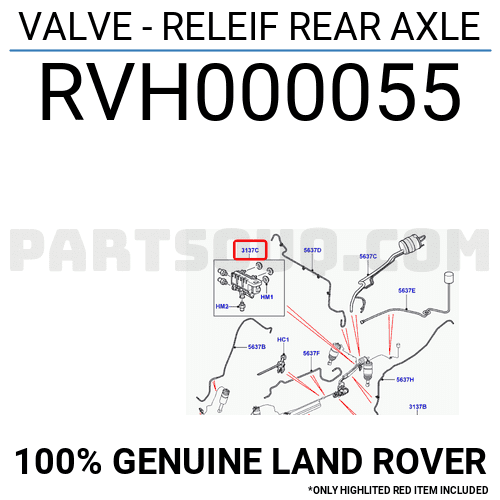 VALVE - RELEIF REAR AXLE RVH000055 | Land Rover Parts | PartSouq