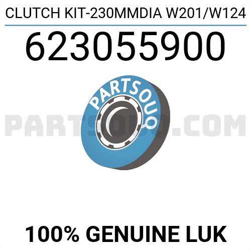CLUTCH KIT-230MMDIA W201/W124 623055900 | Luk Parts | PartSouq