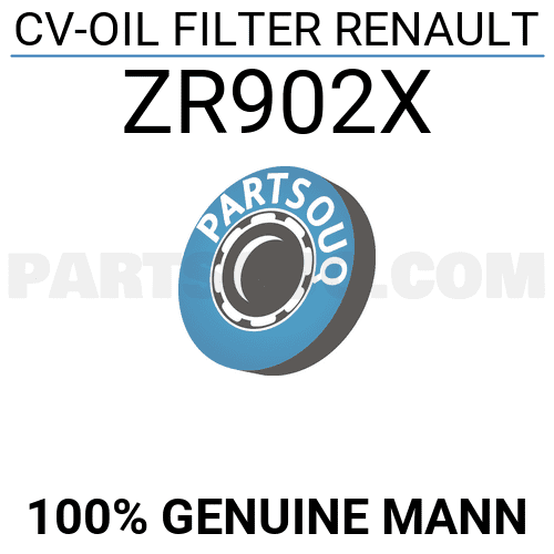 CV-OIL FILTER RENAULT ZR902X | MANN Parts | PartSouq