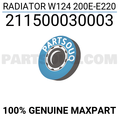 RADIATOR W124 200E-E220 211500030003 | MAXPART Parts | PartSouq