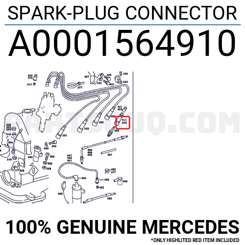 SPARK-PLUG CONNECTOR A0001564910 | MERCEDES Parts | PartSouq
