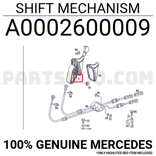 SHIFT MECHANISM A0002600009 | MERCEDES Parts | PartSouq