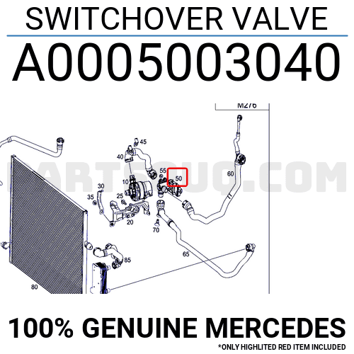 SWITCHOVER VALVE A0005003040 | MERCEDES Parts | PartSouq