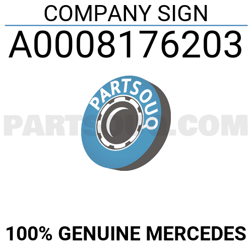 COMPANY SIGN A0008176203 | MERCEDES Parts | PartSouq