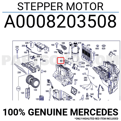 STEPPER MOTOR A0008203508 | MERCEDES Parts | PartSouq