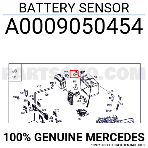 BATTERY SENSOR A0009050454 | MERCEDES Parts | PartSouq