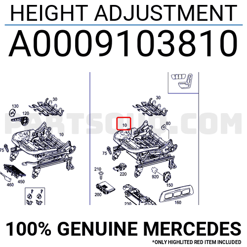 HEIGHT ADJUSTMENT A0009103810 | MERCEDES Parts | PartSouq