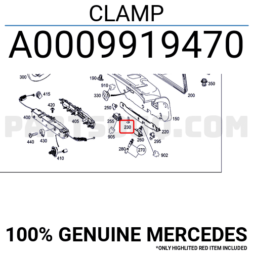 CLAMP A0009919470 | MERCEDES Parts | PartSouq