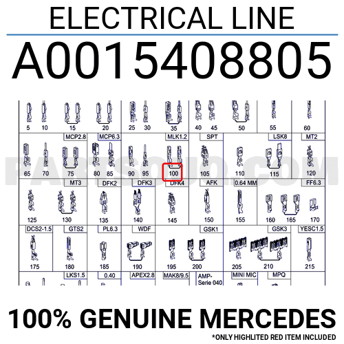 ELECTRICAL LINE A0015408805 | MERCEDES Parts | PartSouq