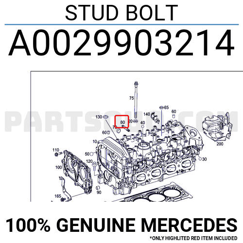 STUD BOLT A0029903214 | MERCEDES Parts | PartSouq