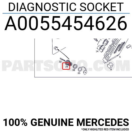 DIAGNOSTIC SOCKET A0055454626 | MERCEDES Parts | PartSouq