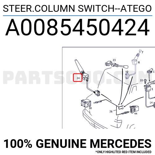 STEER.COLUMN SWITCH--ATEGO A0085450424 | MERCEDES Parts | PartSouq