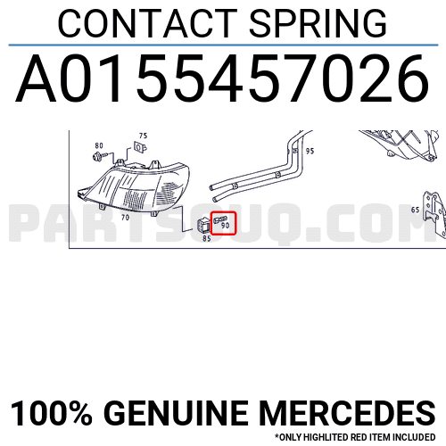 CONTACT SPRING A0155457026 | MERCEDES Parts | PartSouq