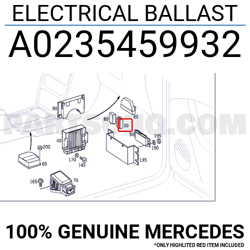 ELECTRICAL BALLAST A0235459932 | MERCEDES Parts | PartSouq