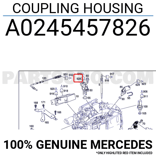 COUPLING HOUSING A0245457826 | MERCEDES Parts | PartSouq