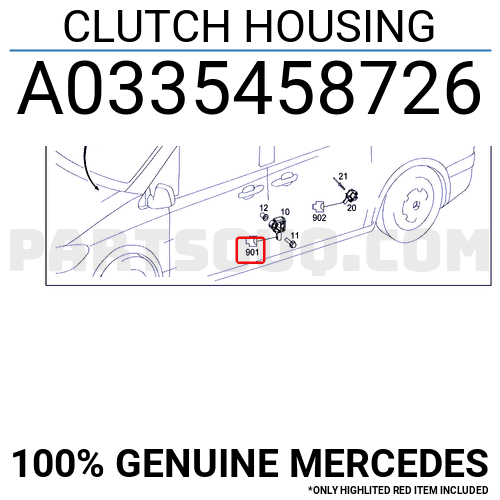 CLUTCH HOUSING A0335458726 | MERCEDES Parts | PartSouq