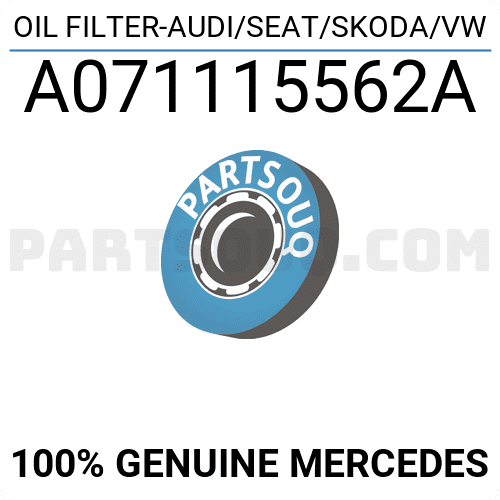 OIL FILTER-AUDI/SEAT/SKODA/VW A071115562A | MERCEDES Parts | PartSouq