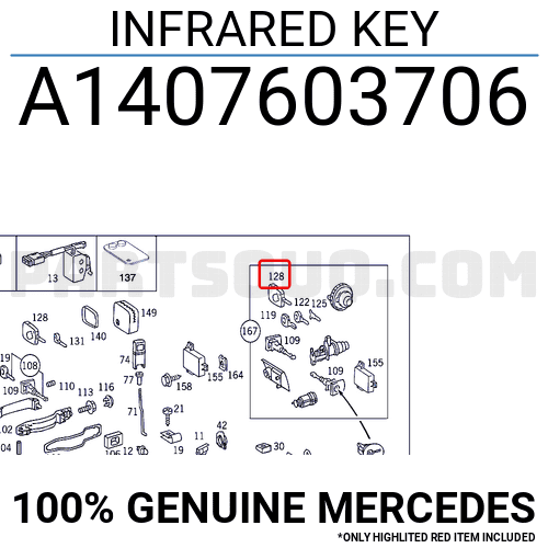 INFRARED KEY A1407603706 | MERCEDES Parts | PartSouq