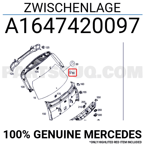 ZWISCHENLAGE A1647420097 | MERCEDES Parts | PartSouq