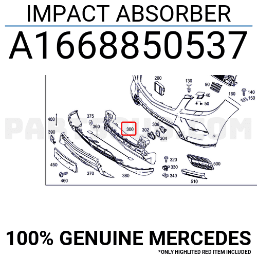 IMPACT ABSORBER A1668850537 | MERCEDES Parts | PartSouq