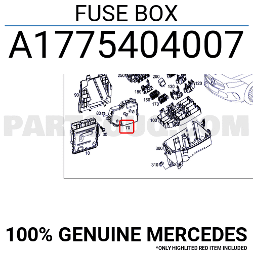FUSE BOX A1775404007 | MERCEDES Parts | PartSouq