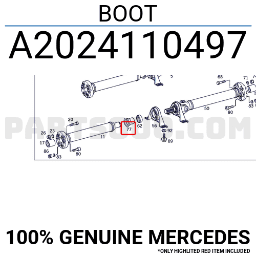 BOOT A2024110497 | MERCEDES Parts | PartSouq