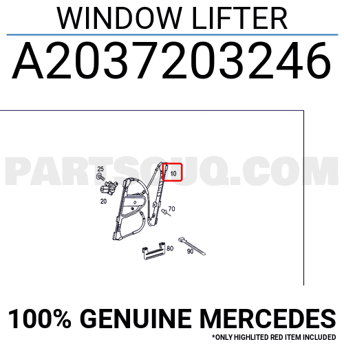 WINDOW LIFTER A2037203246 | MERCEDES Parts | PartSouq
