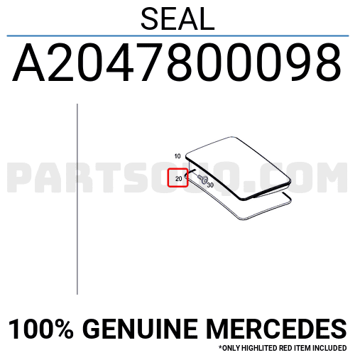 SEAL A2047800098 | MERCEDES Parts | PartSouq