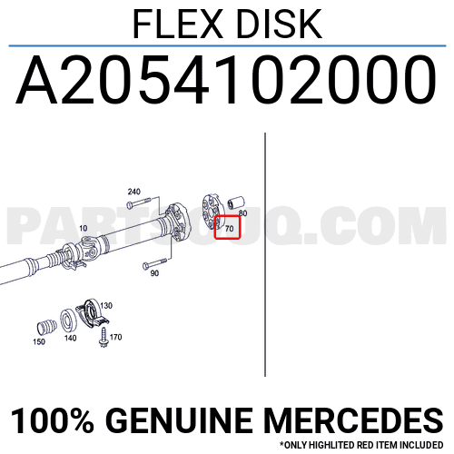 FLEX DISK A2054102000 | MERCEDES Parts | PartSouq