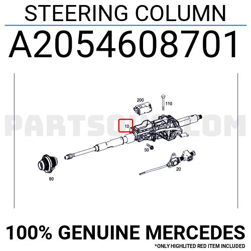 STEERING COLUMN A2054608701 | MERCEDES Parts | PartSouq