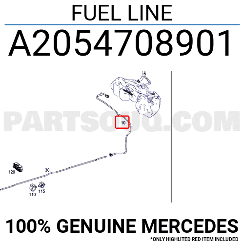 FUEL LINE A2054708901 | MERCEDES Parts | PartSouq