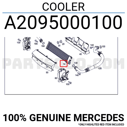 COOLER A2095000100 | MERCEDES Parts | PartSouq