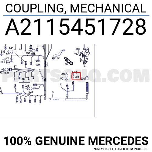 COUPLING, MECHANICAL A2115451728 | MERCEDES Parts | PartSouq