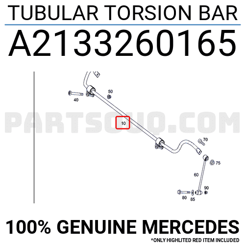 TUBULAR TORSION BAR A2133260165 | MERCEDES Parts | PartSouq