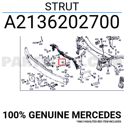 STRUT A2136202700 | MERCEDES Parts | PartSouq