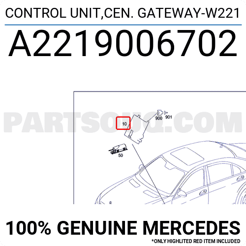 CONTROL UNIT,CEN. GATEWAY-W221 A2219006702 | MERCEDES Parts | PartSouq