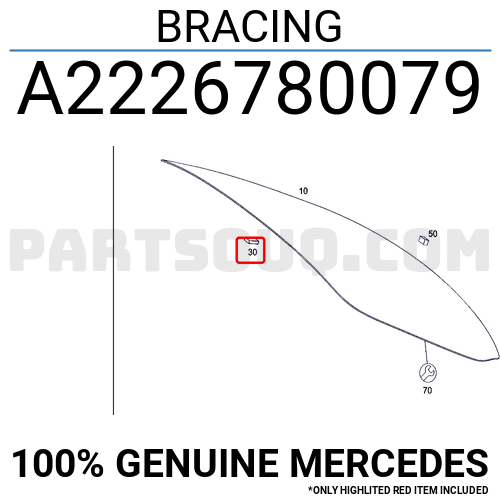 BRACING A2226780079 | MERCEDES Parts | PartSouq