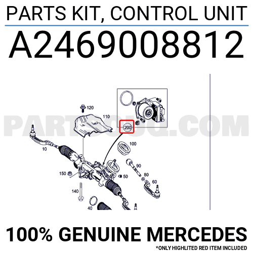 PARTS KIT, CONTROL UNIT A2469008812 | MERCEDES Parts | PartSouq