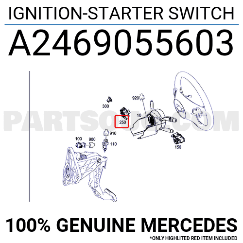 IGNITION-STARTER SWITCH A2469055603 | MERCEDES Parts | PartSouq