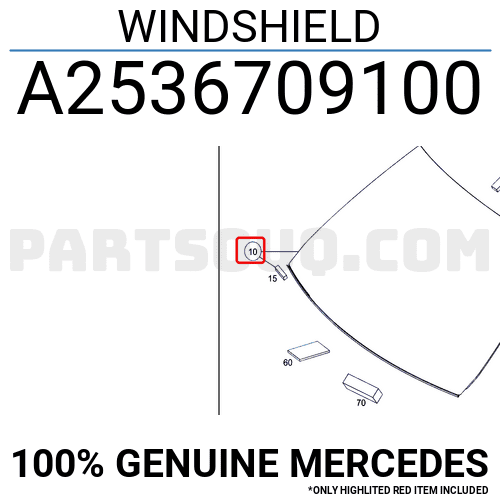 WINDSHIELD A2536709100 | MERCEDES Parts | PartSouq