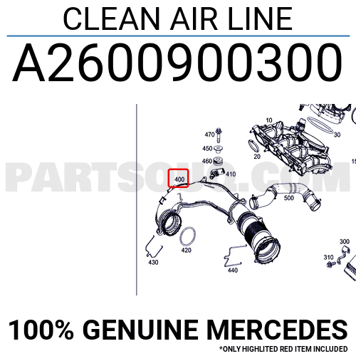 CLEAN AIR LINE A2600900300 | MERCEDES Parts | PartSouq