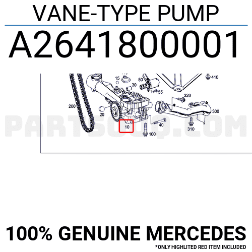 VANE-TYPE PUMP A2641800001 | MERCEDES Parts | PartSouq