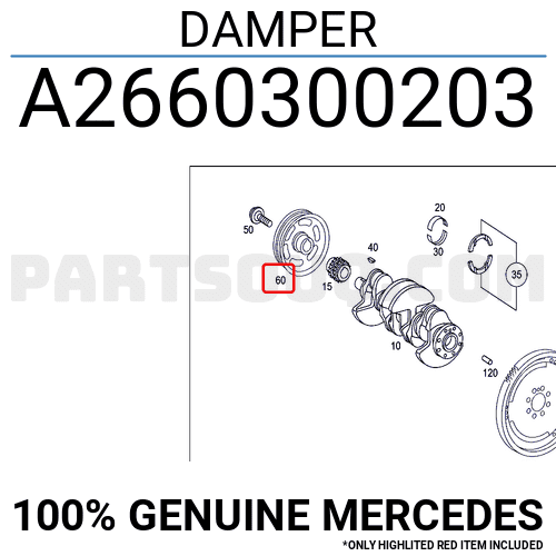 DAMPER A2660300203 | MERCEDES Parts | PartSouq