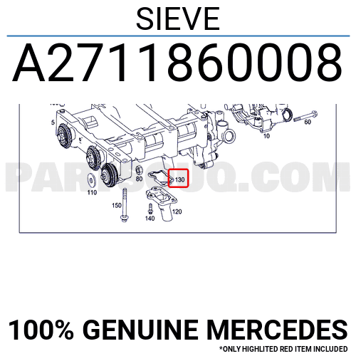 SIEVE A2711860008 | MERCEDES Parts | PartSouq