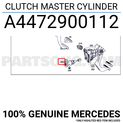 CLUTCH MASTER CYLINDER A4472900112 | MERCEDES Parts | PartSouq