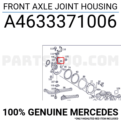 FRONT AXLE JOINT HOUSING A4633371006 | MERCEDES Parts | PartSouq