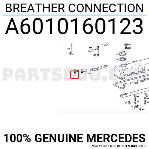BREATHER CONNECTION A6010160123 | MERCEDES Parts | PartSouq