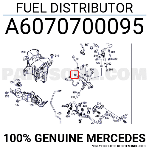 FUEL DISTRIBUTOR A6070700095 | MERCEDES Parts | PartSouq